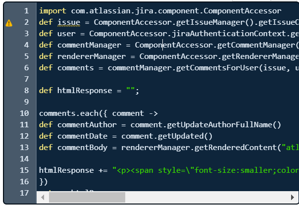 Solved: Get All Comments in a JIRA Scriptrunner Scripted F...