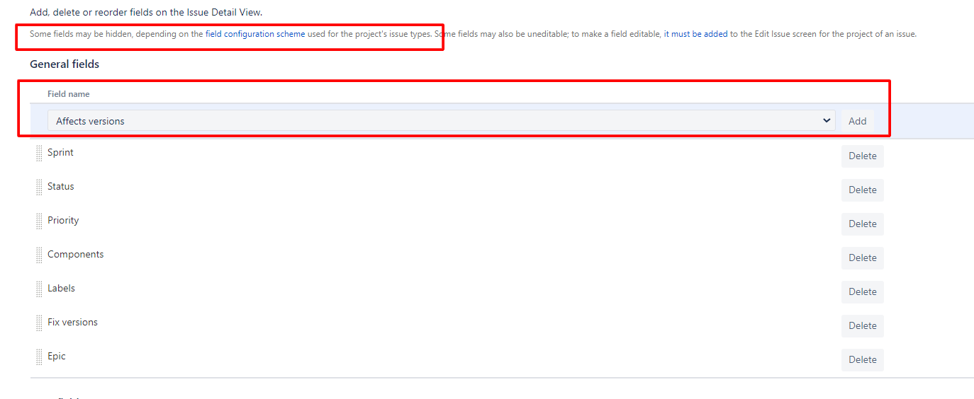 Cant Configure Fields Layout