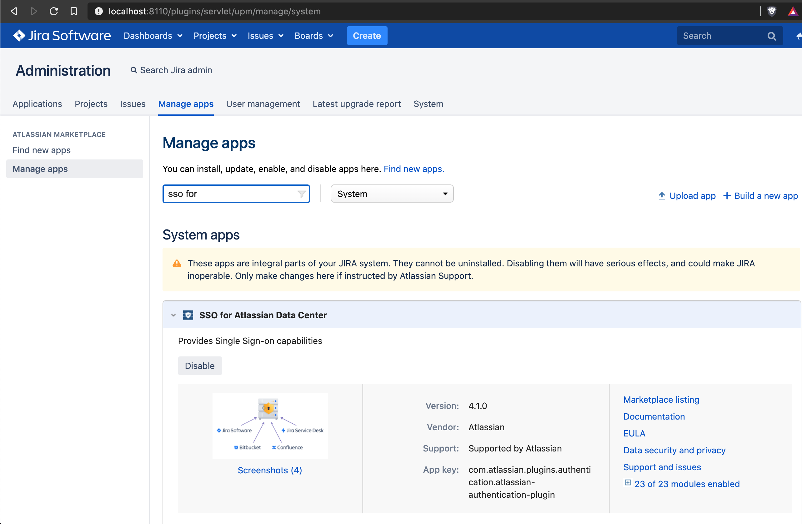 SSO for Atlassian Server and Data Center version 4...