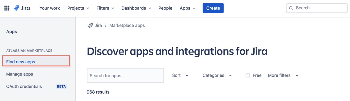 Click the admin dropdown and choose Add-ons