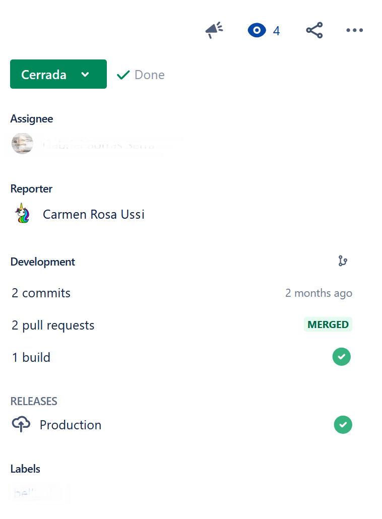 Move to a status just in case development field is...