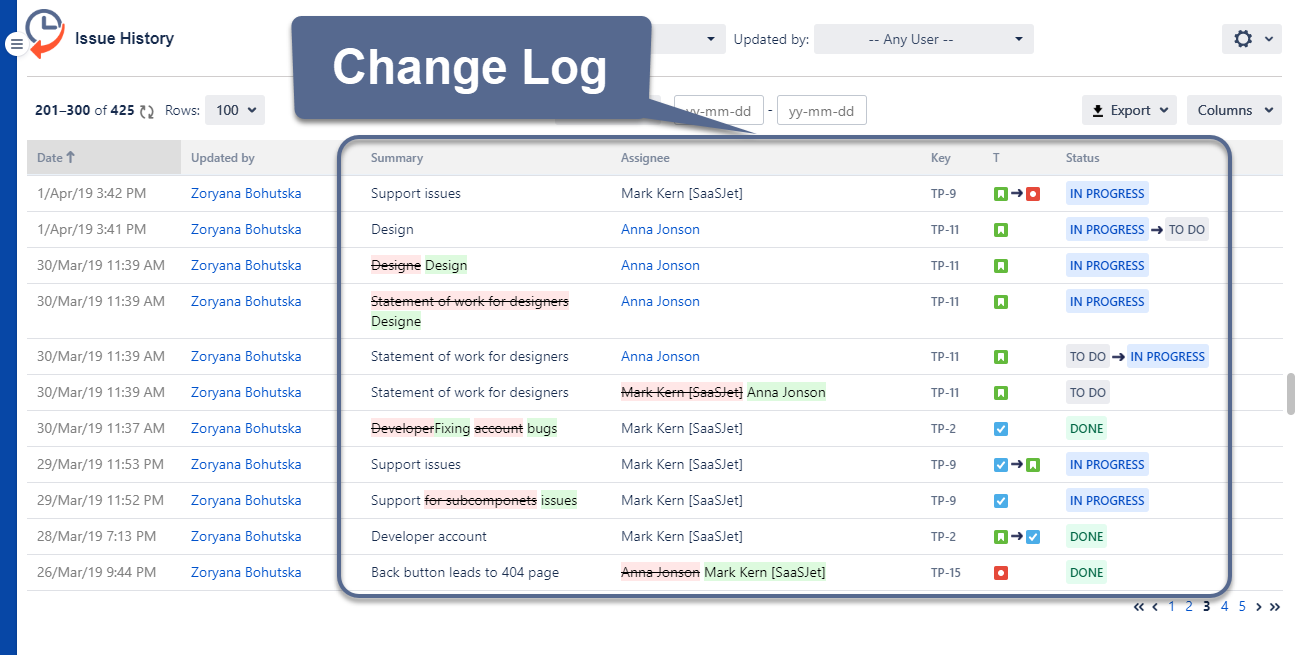 Solved: TEMPO API - Approvals Changelog / History