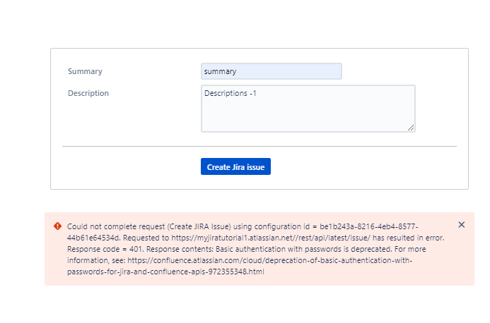 How to create Jira issue using ConfiForms and on s...