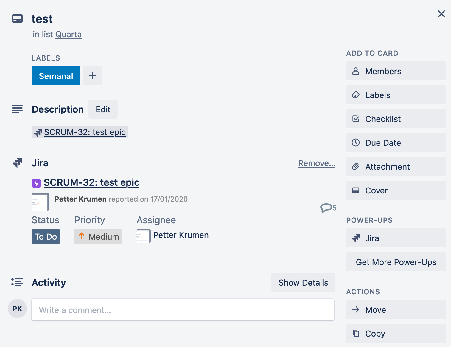 Solved: How to mention trello cards in jira tasks? As show...