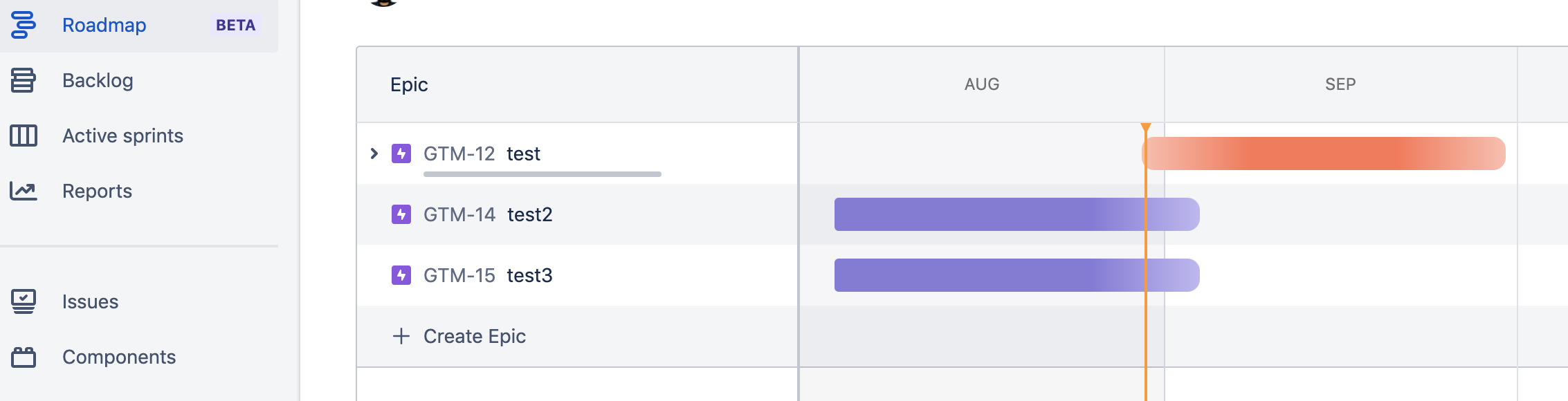 How can I add already created issue on road map?