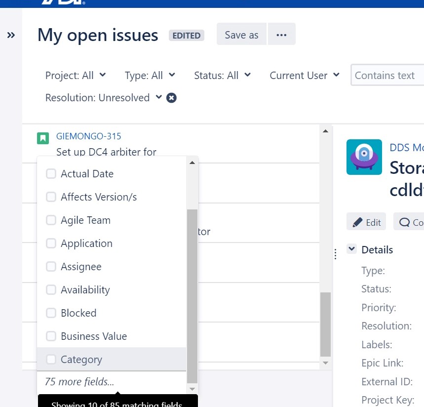 Cannot see all options in drop down list to choose...