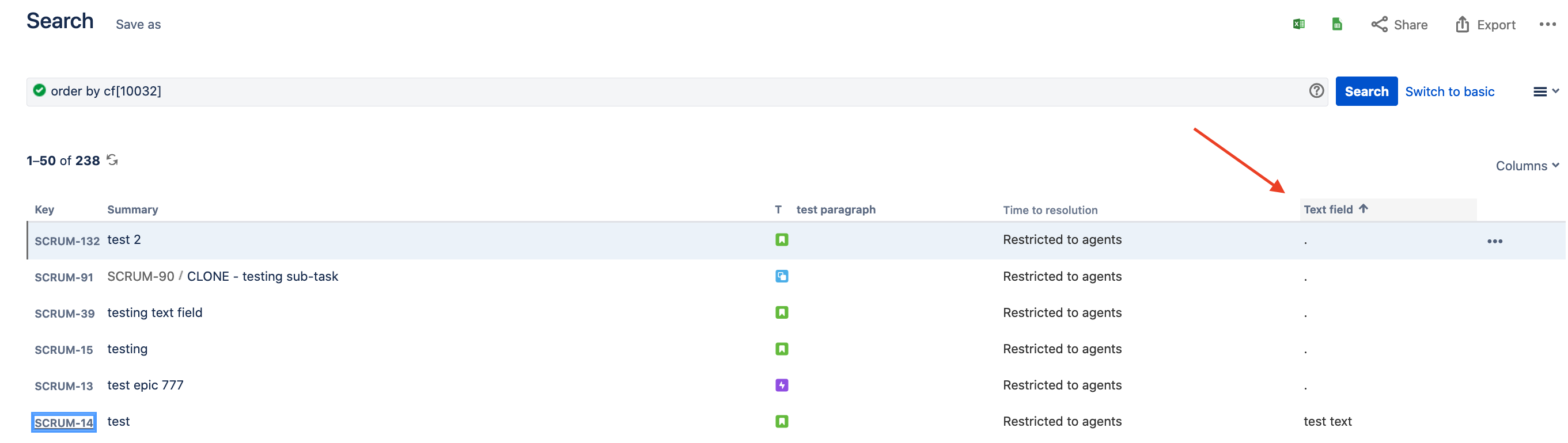 Solved: How to search by a single character in a comment,