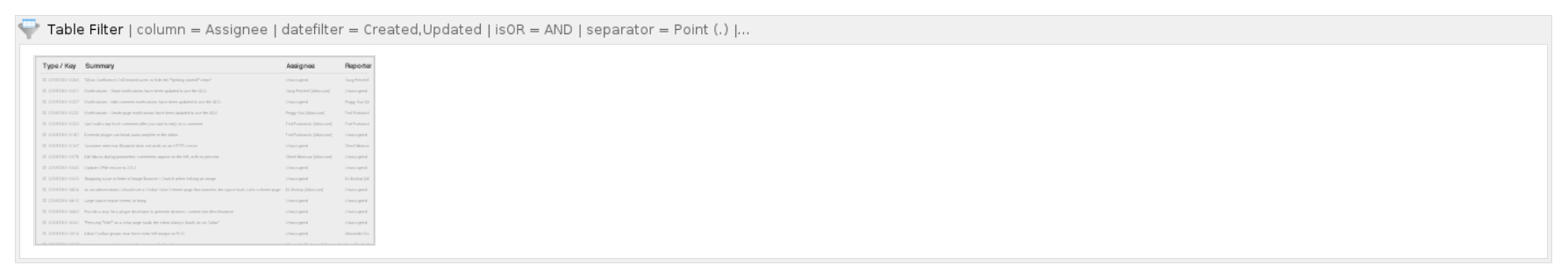 Can I specify parameters to use in the Jira Issue/...