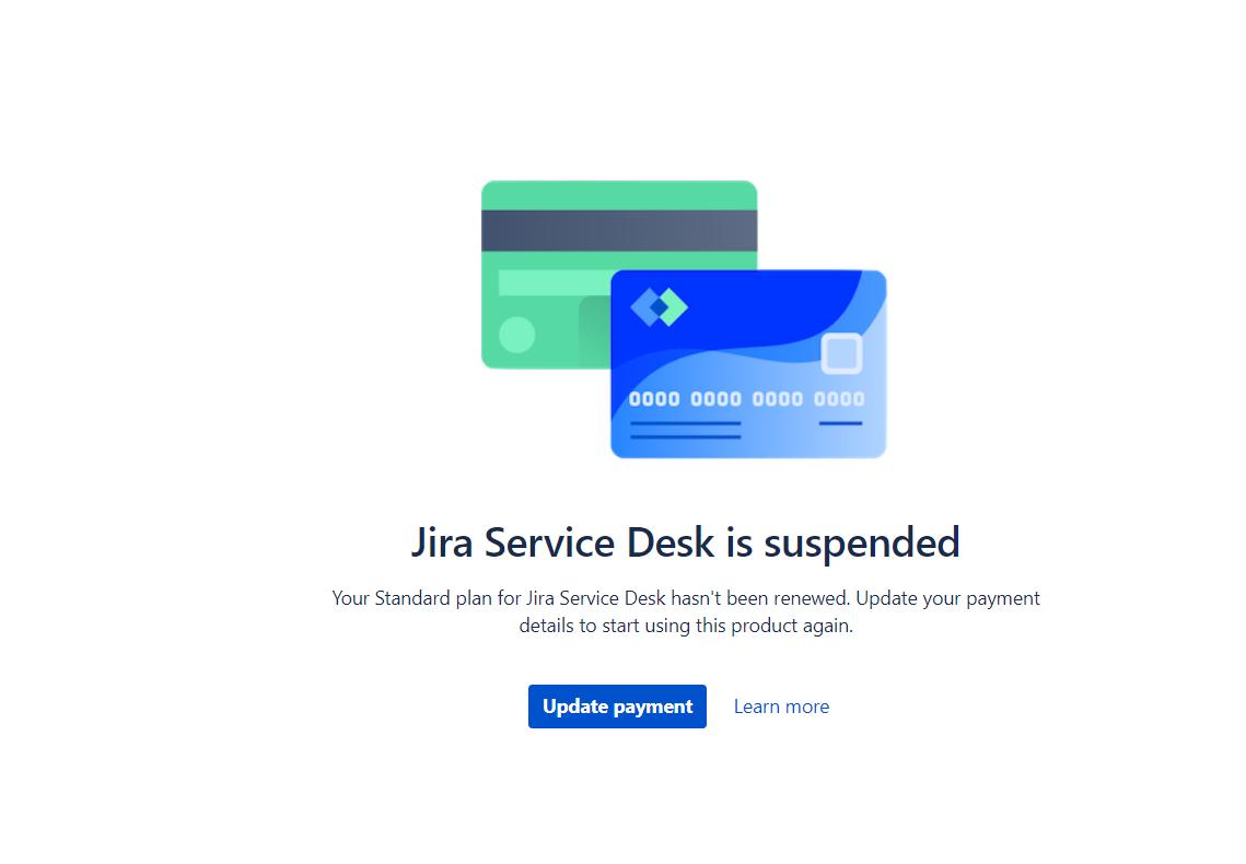 Service Desk Suspended