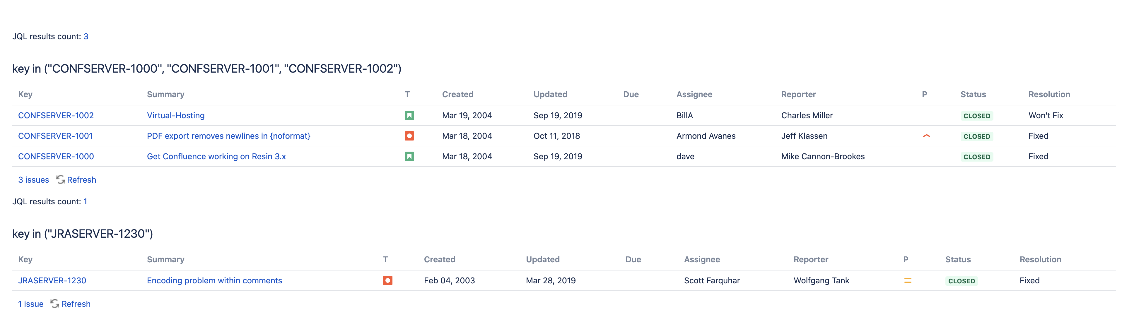 How to use ConfiForms to create a JQL query & disp...