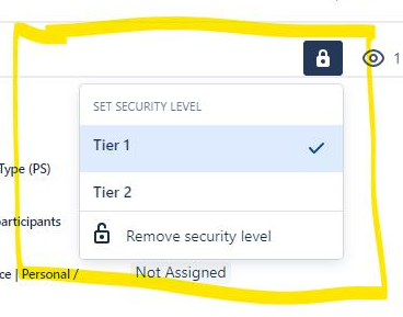 Allow users to set issue security level they canno...