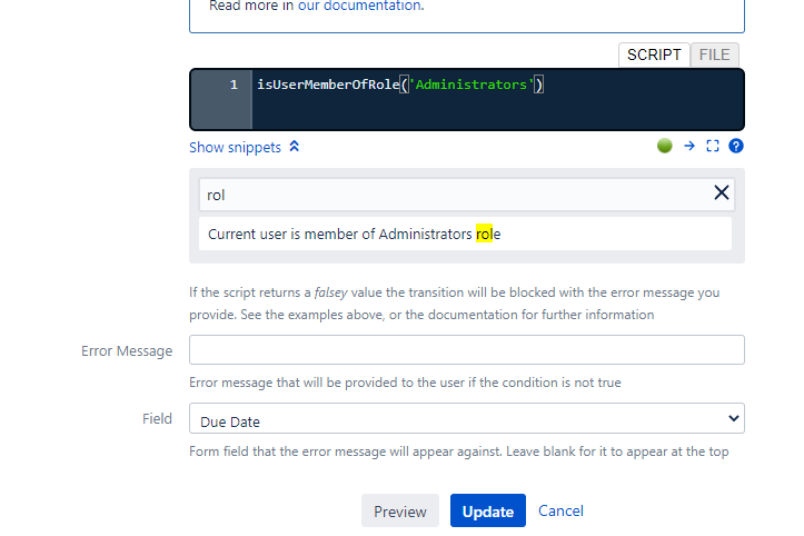 Making reporter role-based field mandatory in the ...