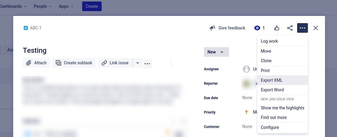 JIRA Rest API XML Format
