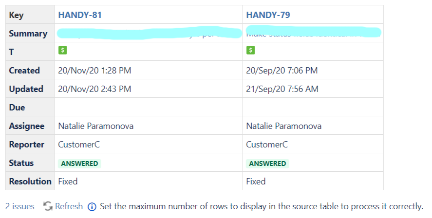 need to create table in confluence with horizontal...