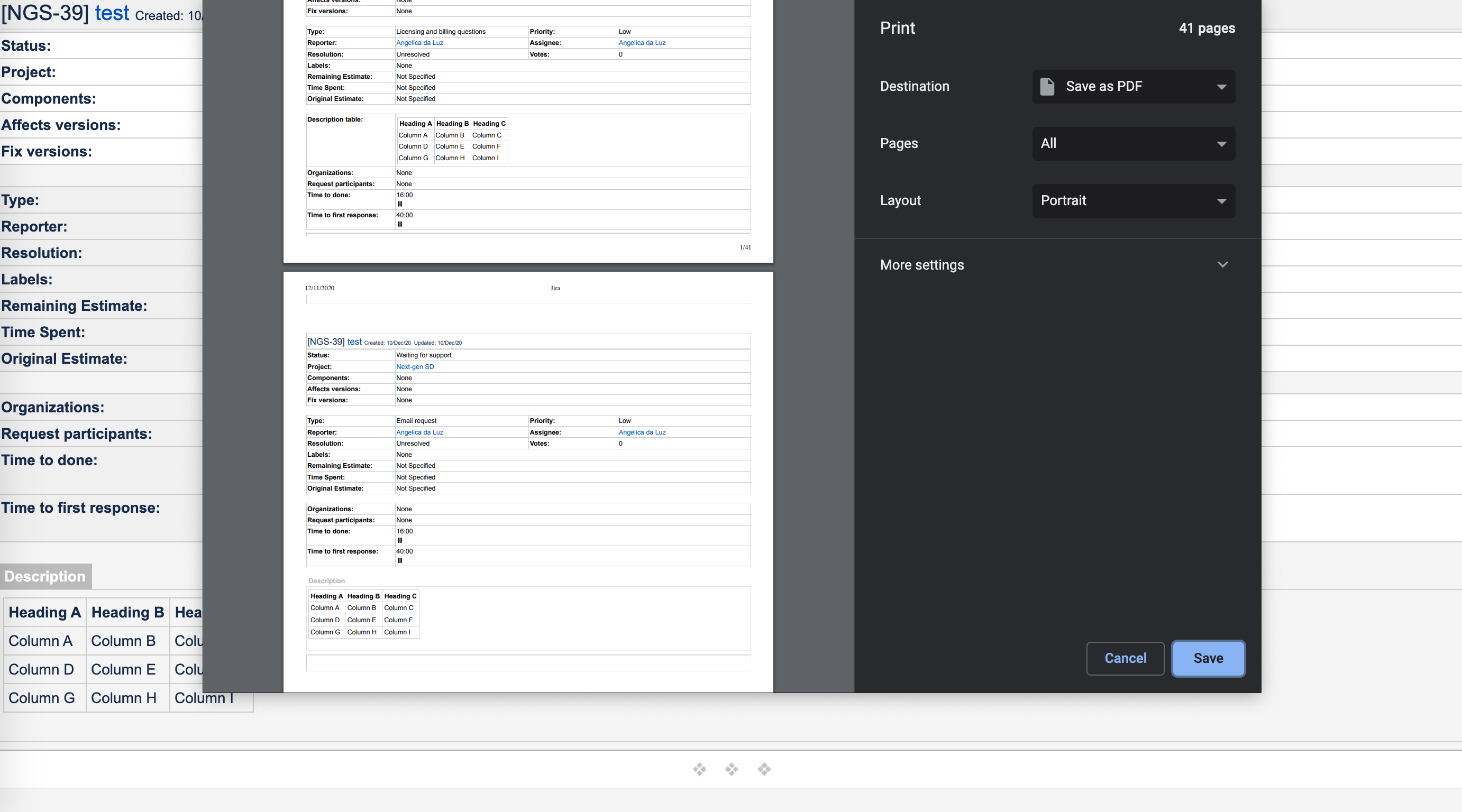Solved: Exporting an issue to a PDF