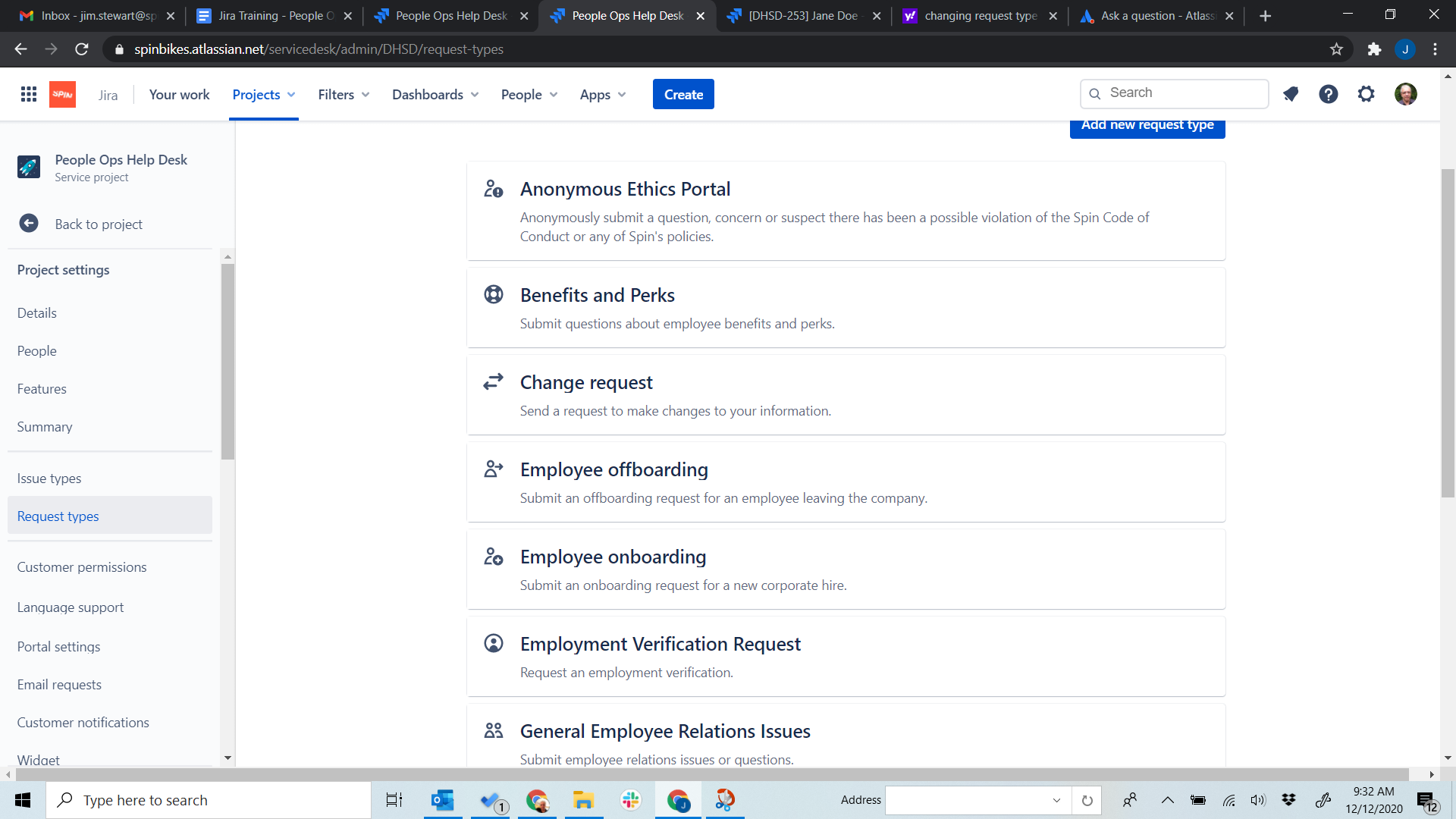 Solved: Changing request type within an issue