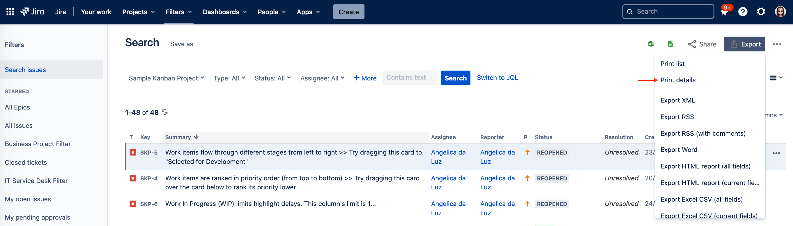 Solved: Exporting an issue to a PDF