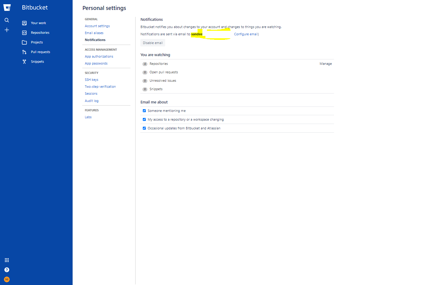 How to set email notification to a user when a com...