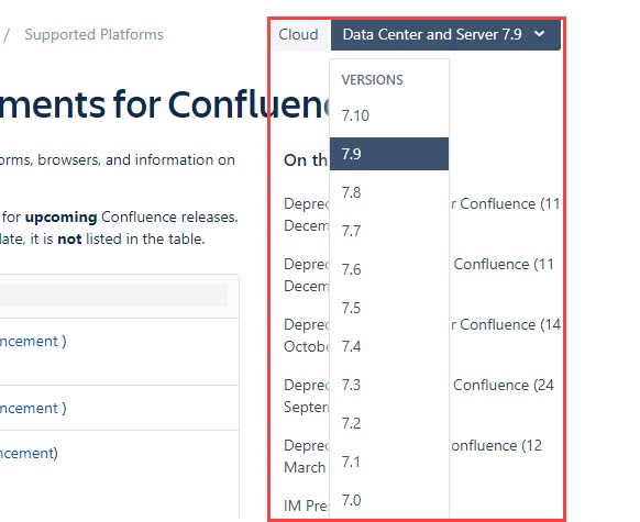 How to create a Drop-down menu in Confluence?