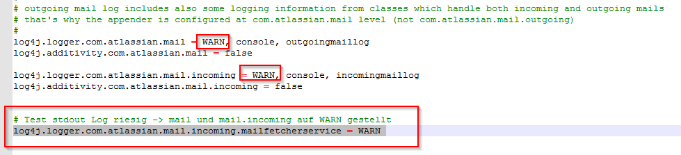 Disable Info Log For Mailfetcherservice In Jira