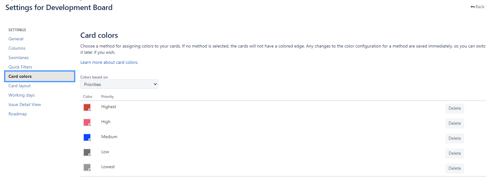 What the significance of this color code on a jira...