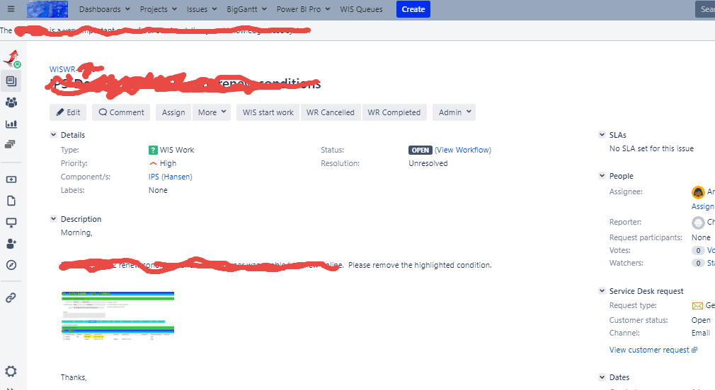 Editing the layout of the issue view