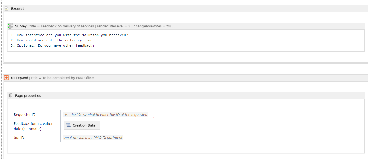 Feedback form after issue is completed in confluen...
