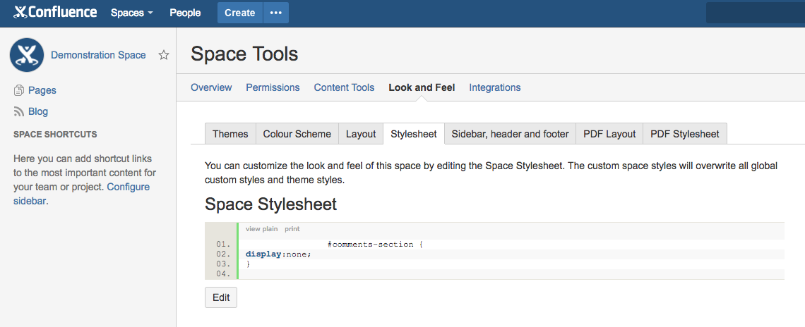 How To Remove Comments Tab From Confluence Page