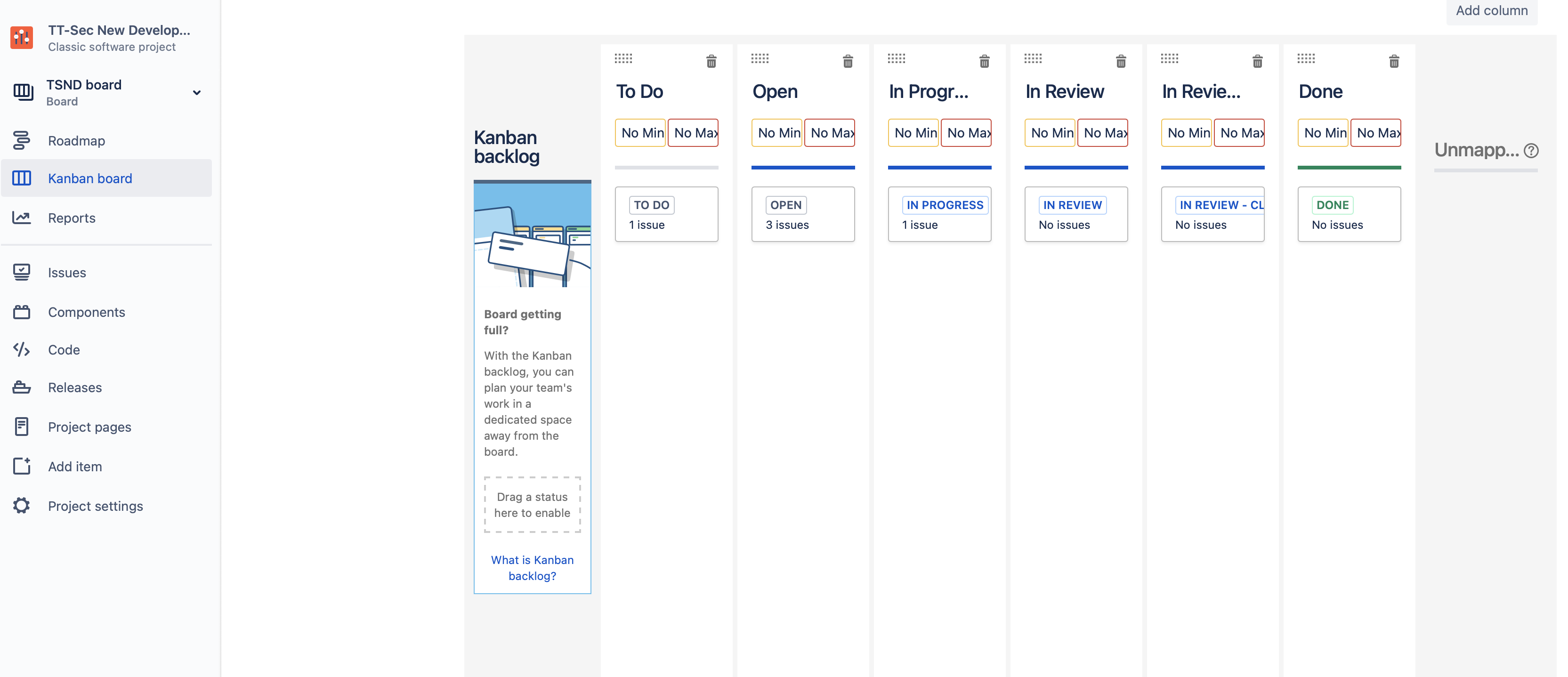 Kanban Board not showing Issues