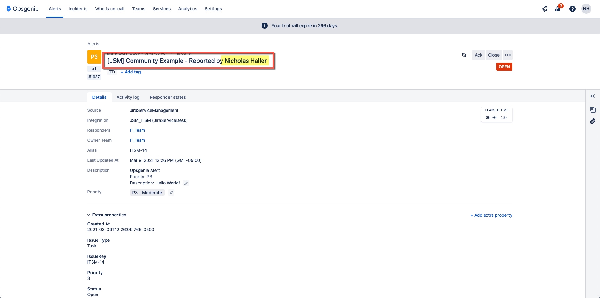 Solved: JSM's Reporter flow to OpsGenie?