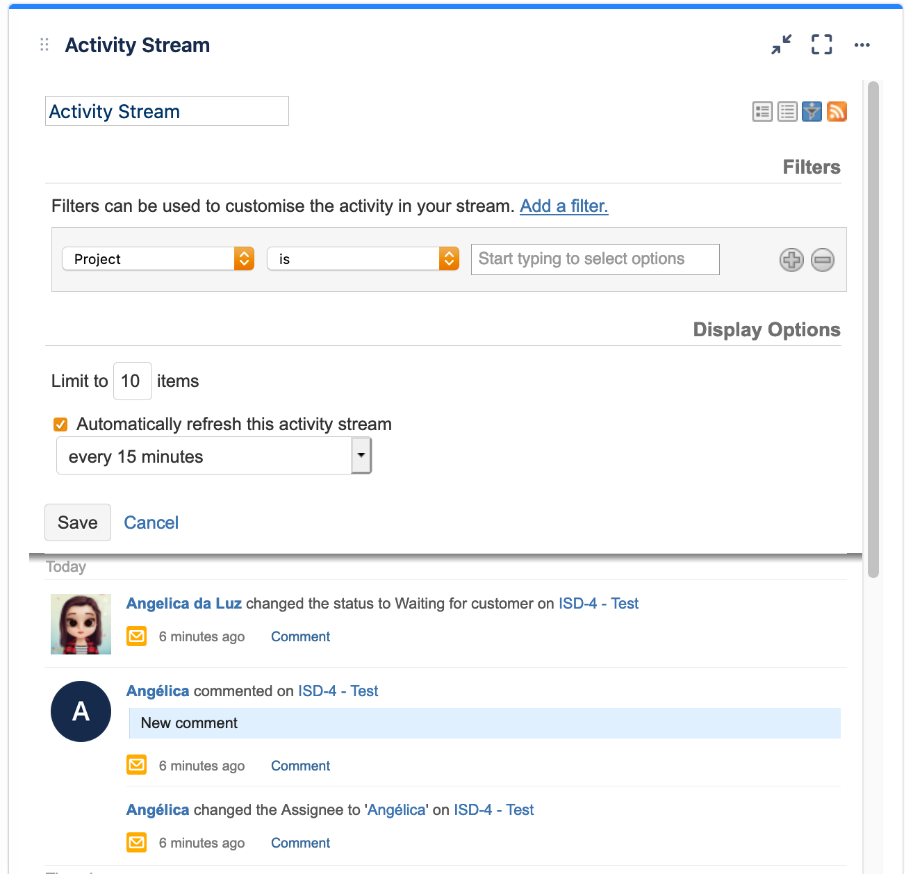 JIRA stats and reports on administrative activitie...