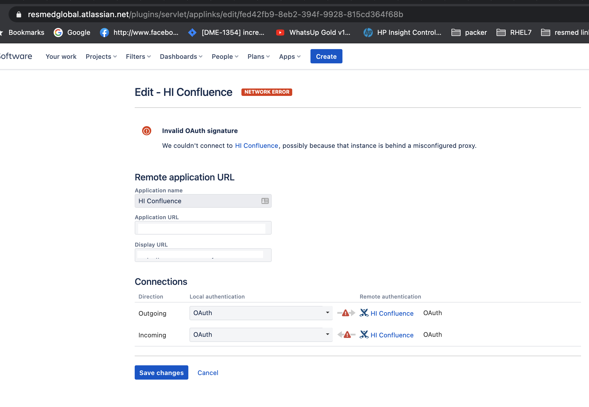 Unable To Create Application Link From Cloud Jira 1625