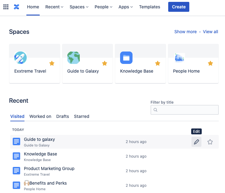 Edit Confluence pages faster - Atlassian Community