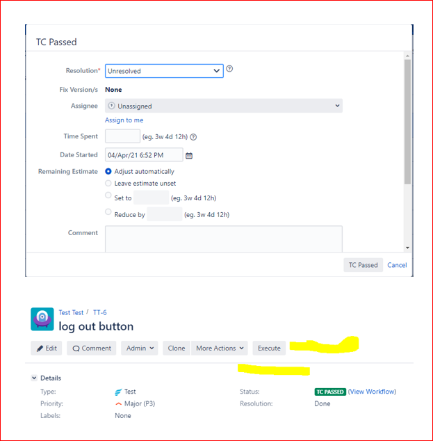 Solved: Workflow button does not display on the issue vie...