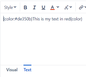 how to change font/color in the description window