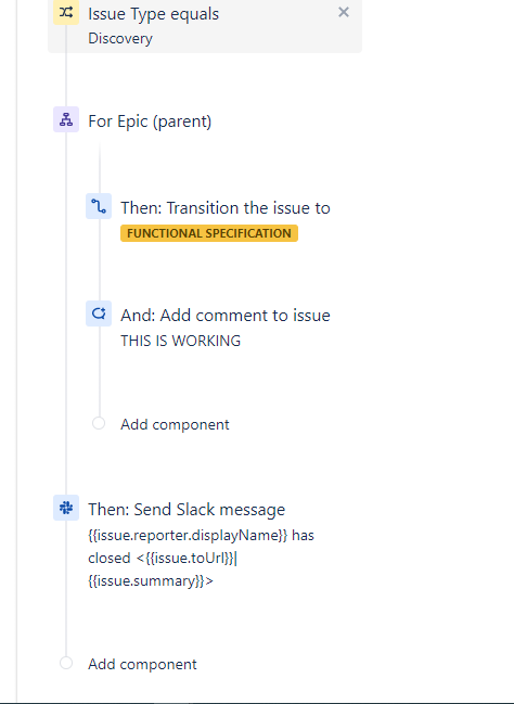 Solved: Automation rule on epic based on child Solved: Automation rule on epic based on child