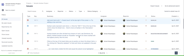 Update issues right from the list view in the issue navigator