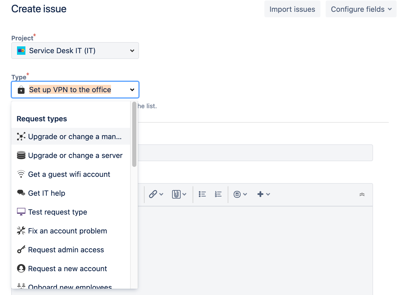 Solved: How to make the "Request Type" required
