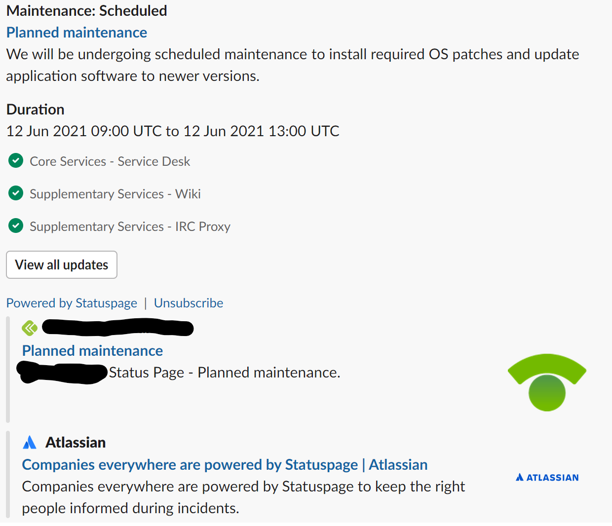 New feature: Slack notifications for Statuspage - Atlassian Community