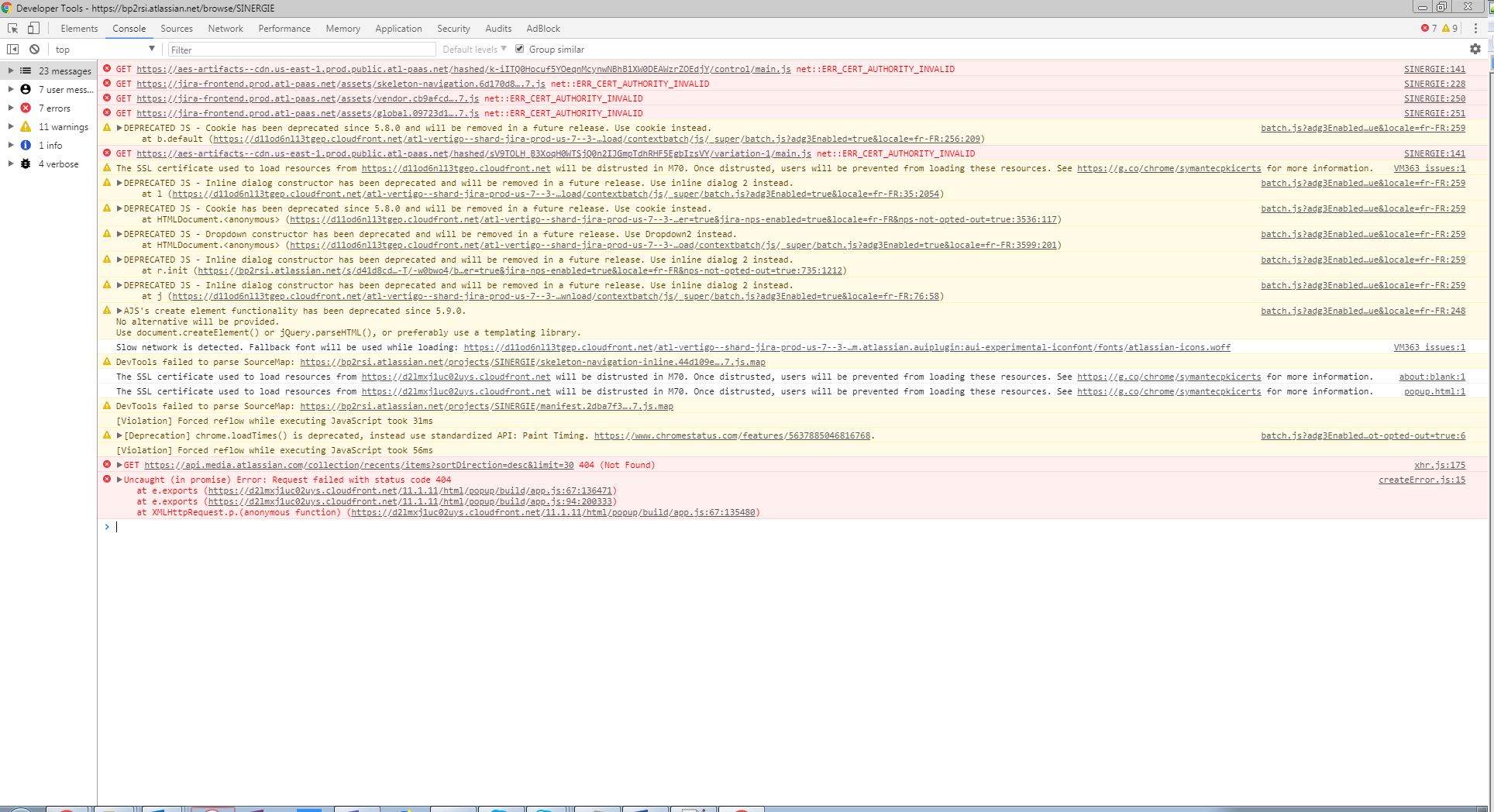 Navigation Menu Are Missing From The Ui