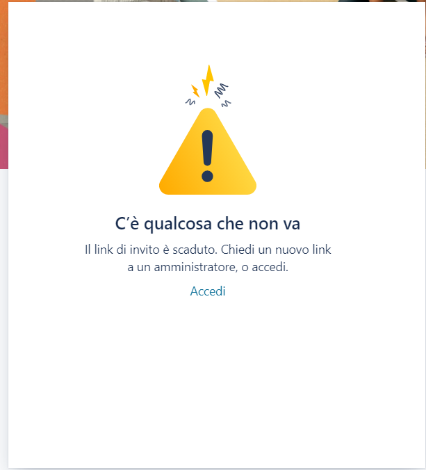 Invitation link expired after few minutes or wrong...