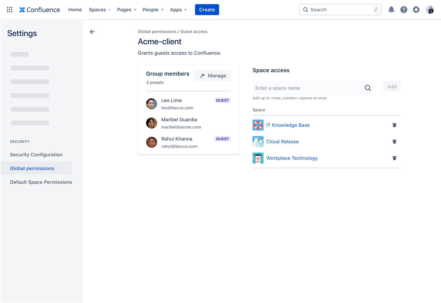 External Collaboration for Confluence