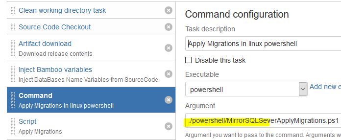 Linux Build server, run powershell script