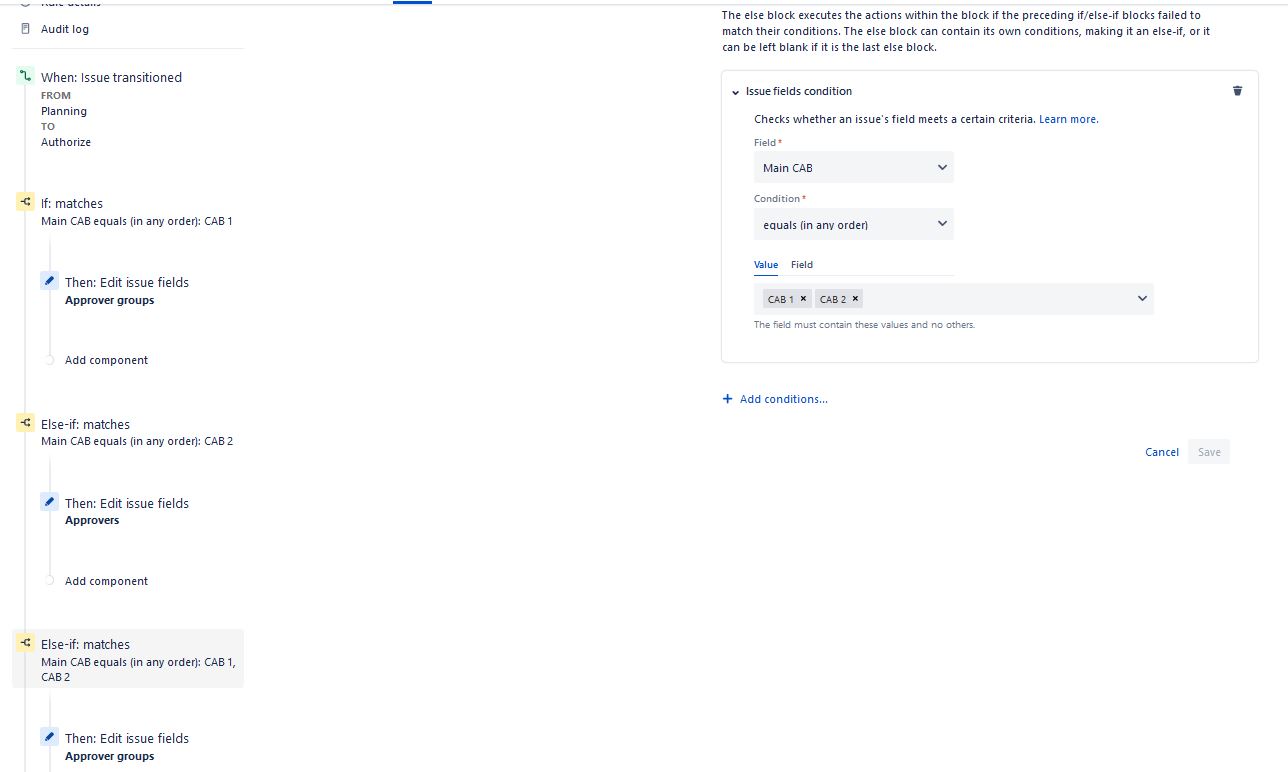Automation on checkbox in Jira software