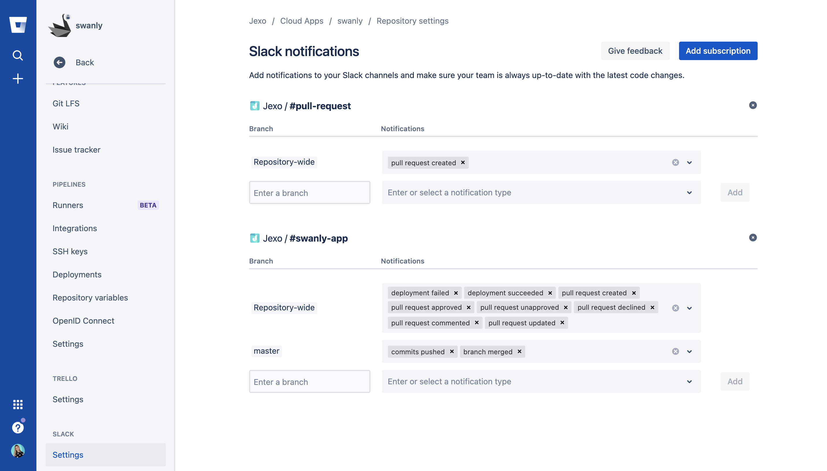 Atlympic event - Partnership: Slack + bitbucket in...