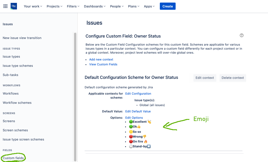 Solved: emojis or images in custom fields