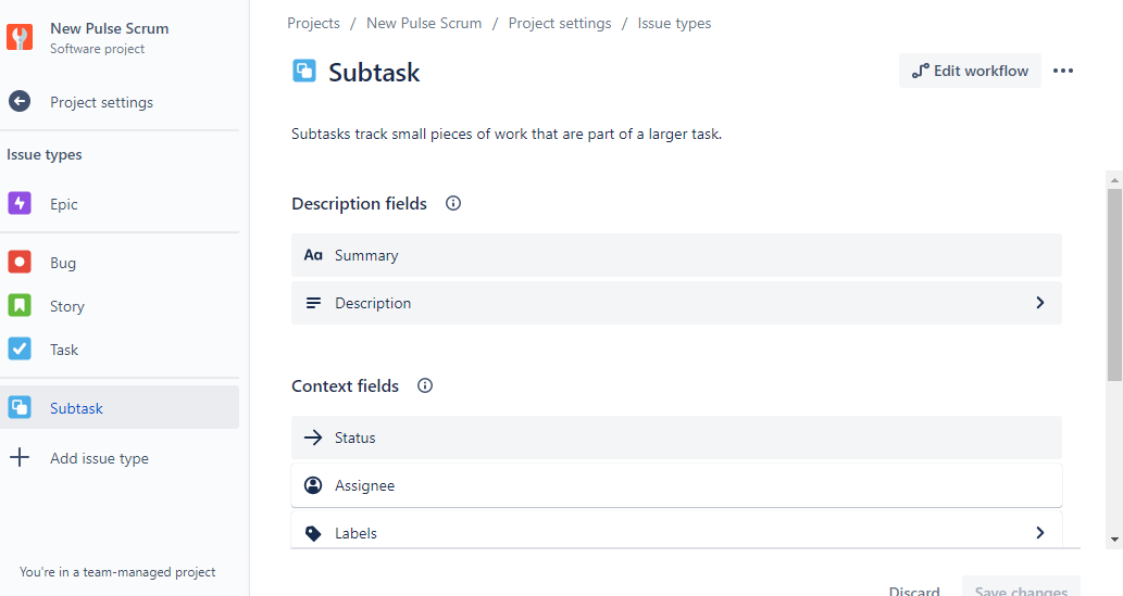 How to create subTask in jira