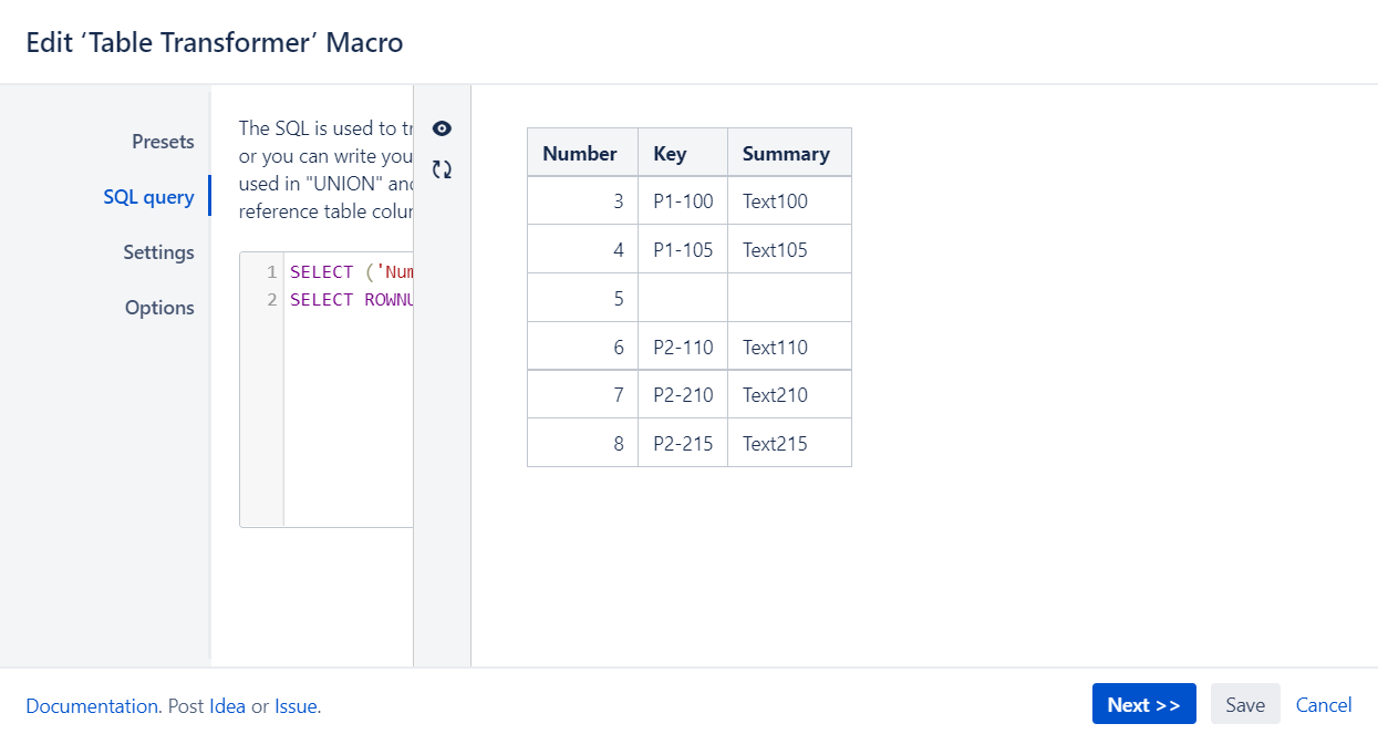 Insert numbering Column in Table Filter and Charts...