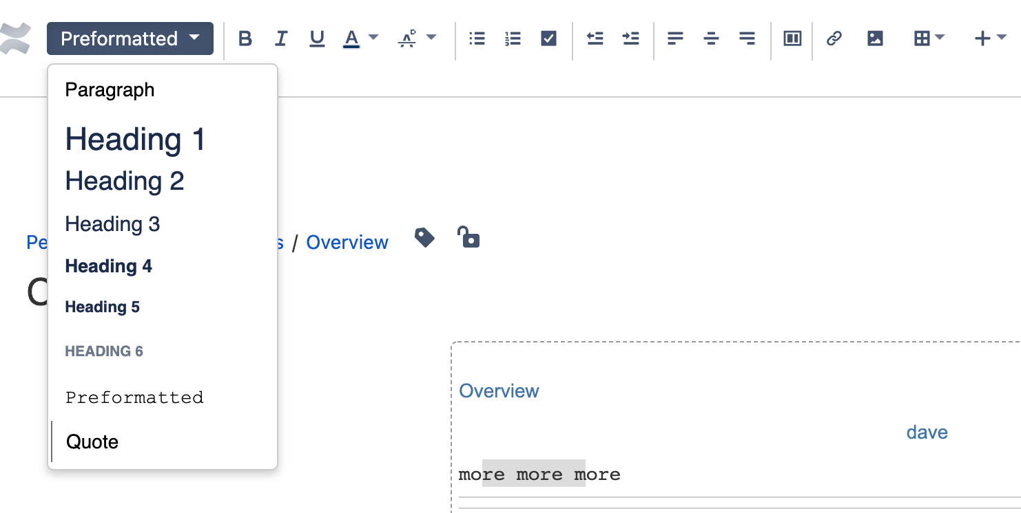 Monospace text