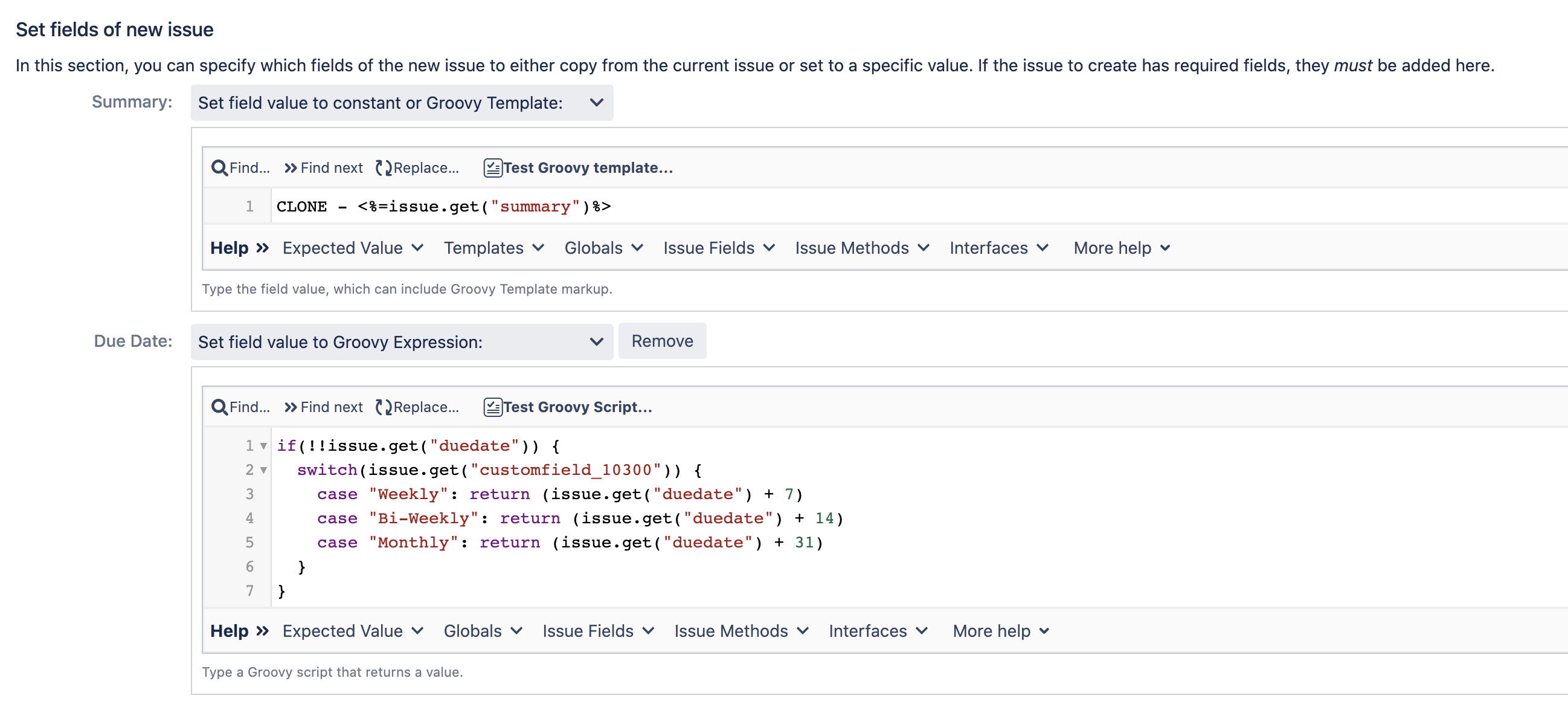 Solved: Using a Create/Clone Post-function with JMWE to se...